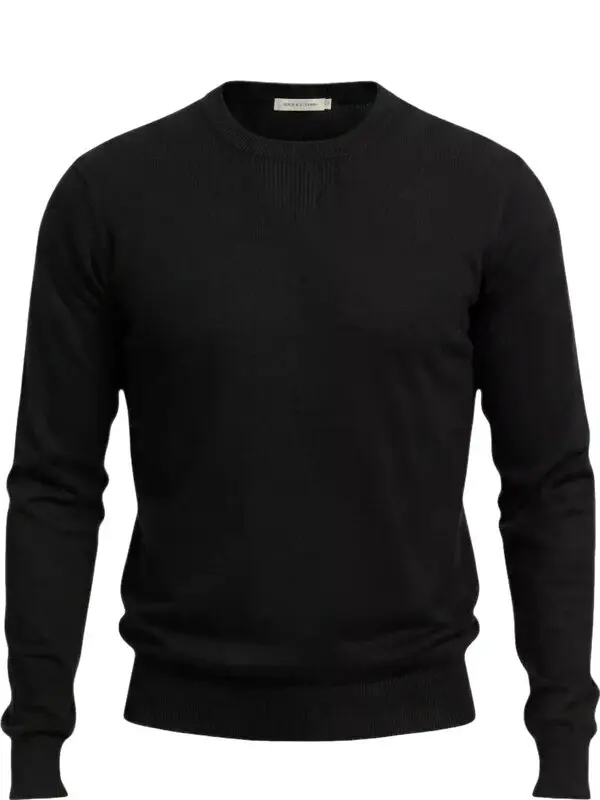 John Richmond Crew-neck Long-sleeve Sweater - Black