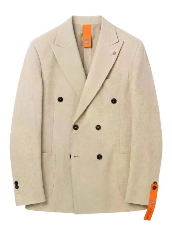 BHARNABA Double-breasted Blazer - Neutrals