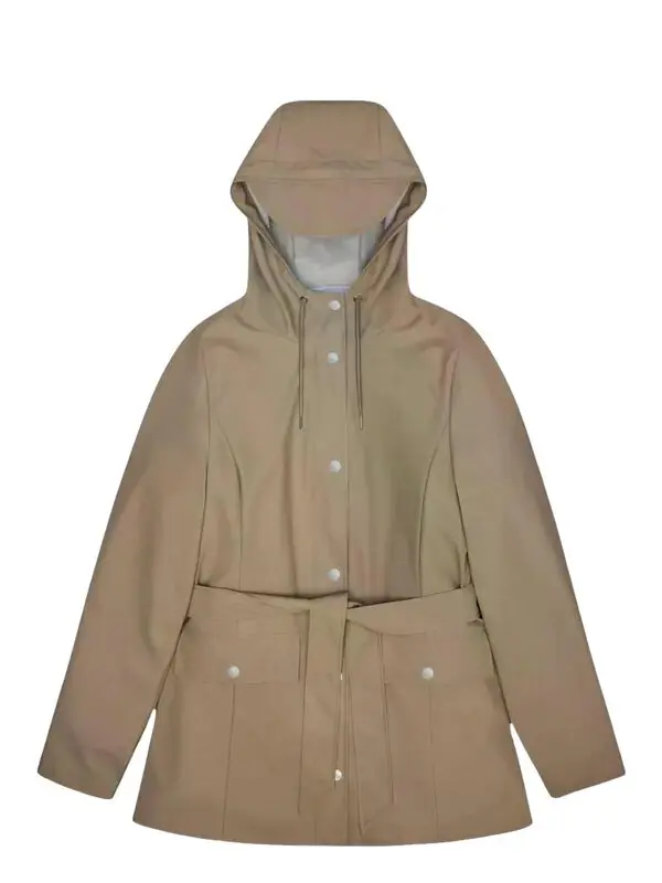 Rains Curve Belted Raincoat - Neutrals