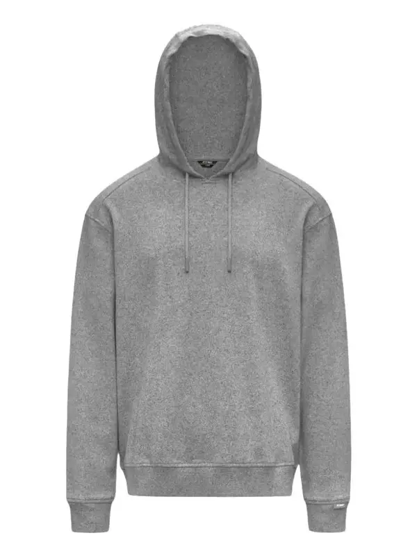 K-WAY Lorly Piqué-knit Drawstring Hoodie - Grey