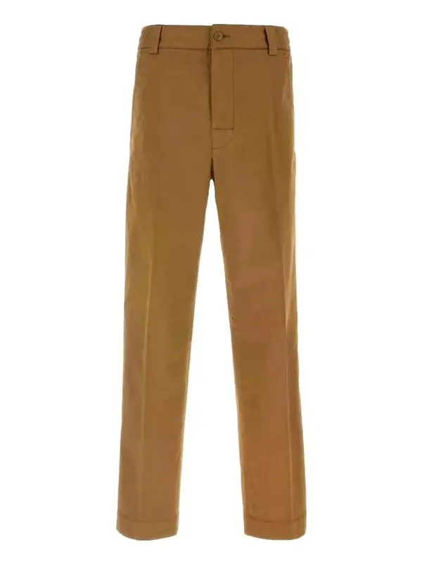 Moncler Tailored Cotton Pants - Brown
