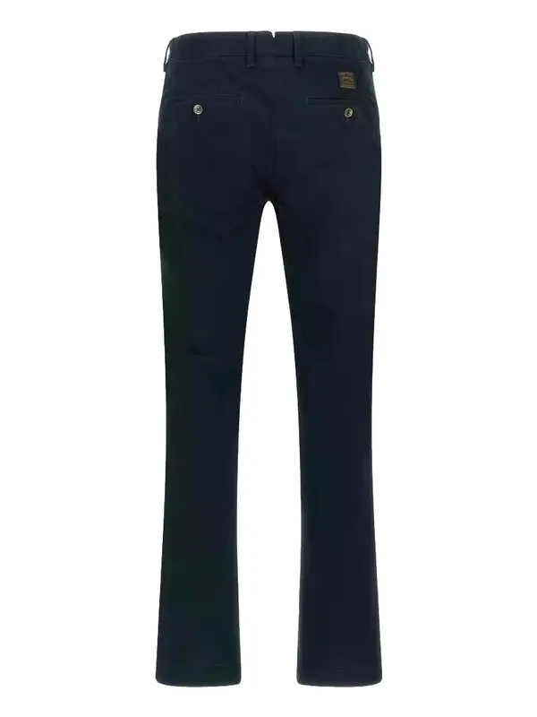 Incotex Straight-leg Cotton-canvas Trousers - Blue