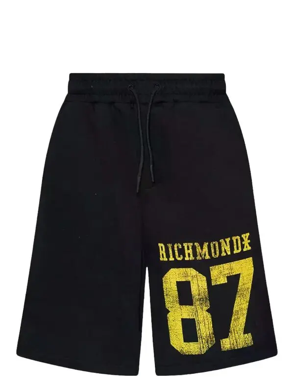 John Richmond Logo-print Running Shorts - Black