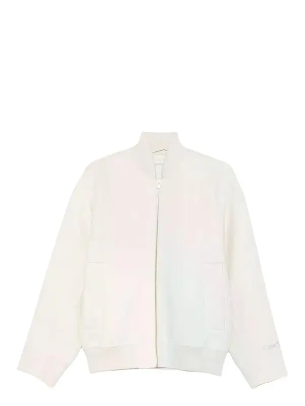 Sportmax Zip-up Wool Jacket - Neutrals