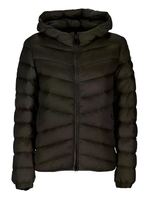 COLMAR Quilted Hooded Jacket - Black