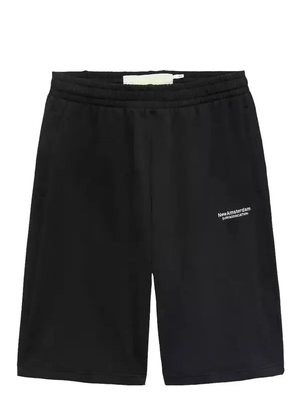 NEW AMSTERDAM SURF ASSOCIATION Flow Logo-print Shorts - Black