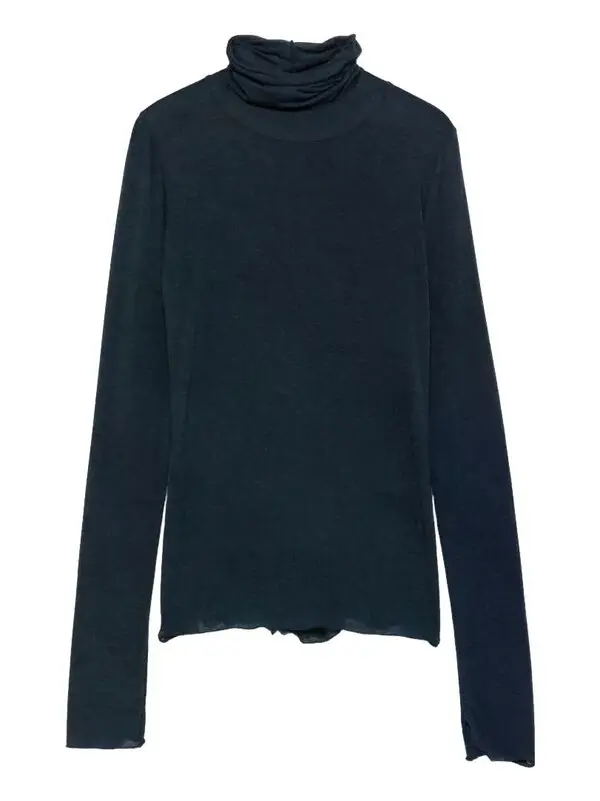 DANIELE FIESOLI Roll-neck Cashmere Knit - Blue