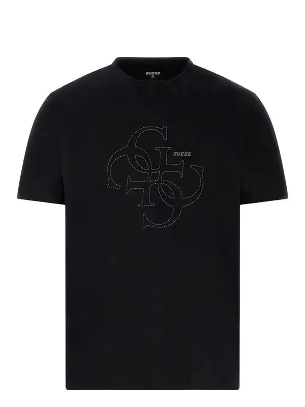 Guess Embroidered Logo T-shirt - Black