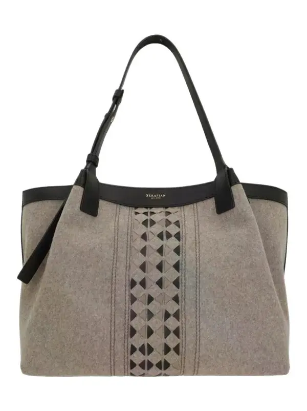 SERAPIAN Mosaicotote Bag - Neutrals
