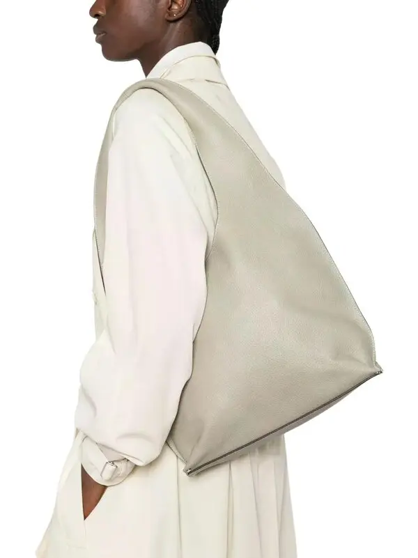 A.p.c. Pebbled-leather Tote Bag - Green