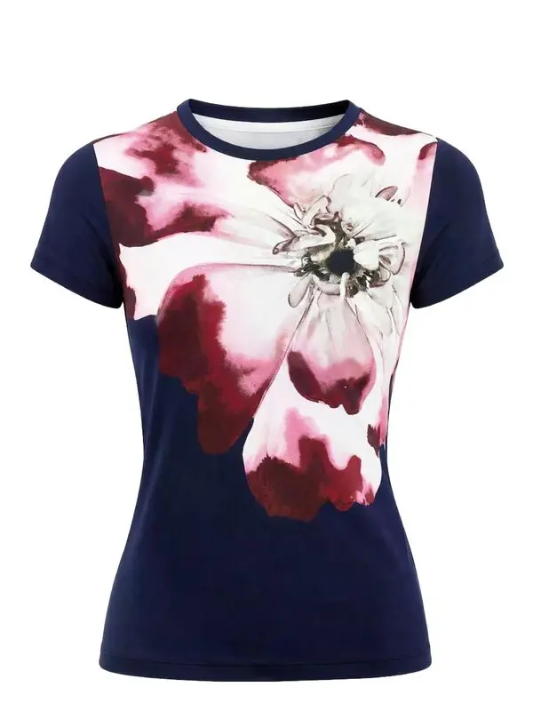 Ted Baker London Louannn Floral-print T-shirt - Blue