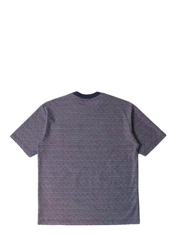 PARRA Stripe Chest-pocket T-shirt - Blue