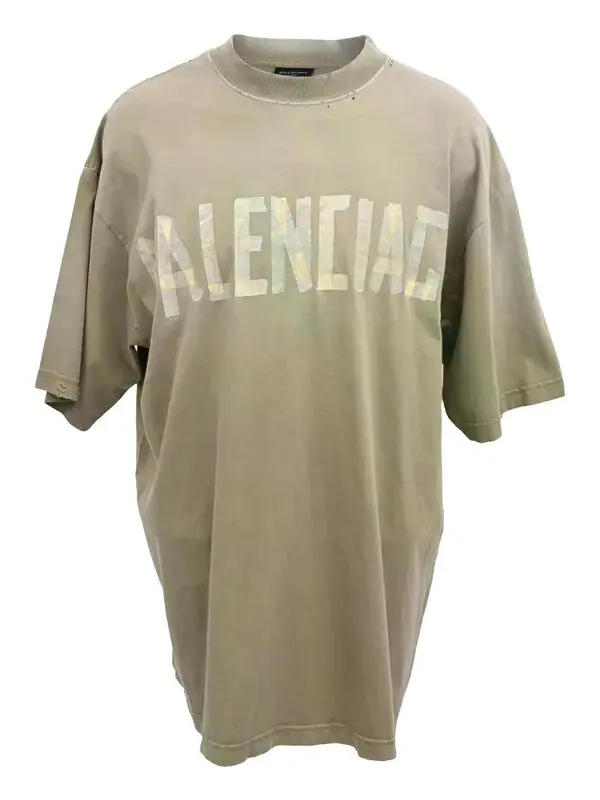 Balenciaga 2025 Tape Type T-shirt - Neutrals