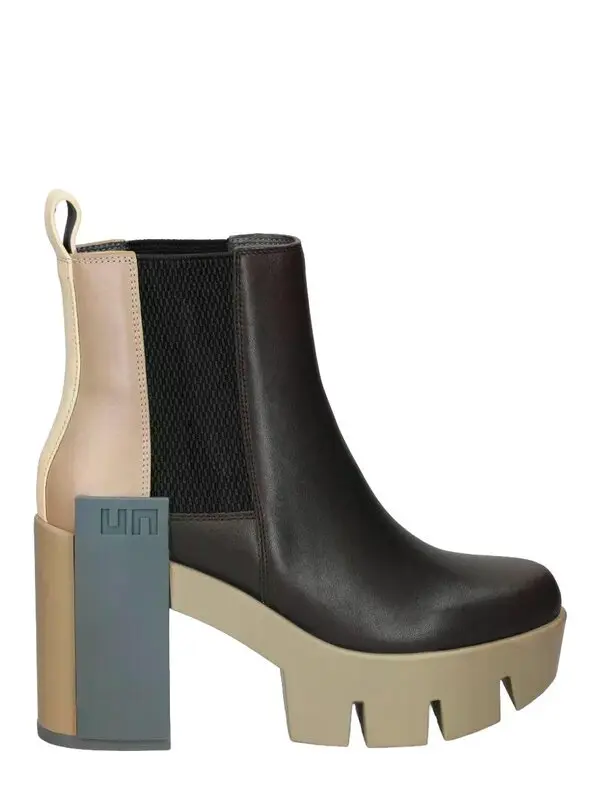 United Nude Grip Chelsea Mid V Boots - Brown