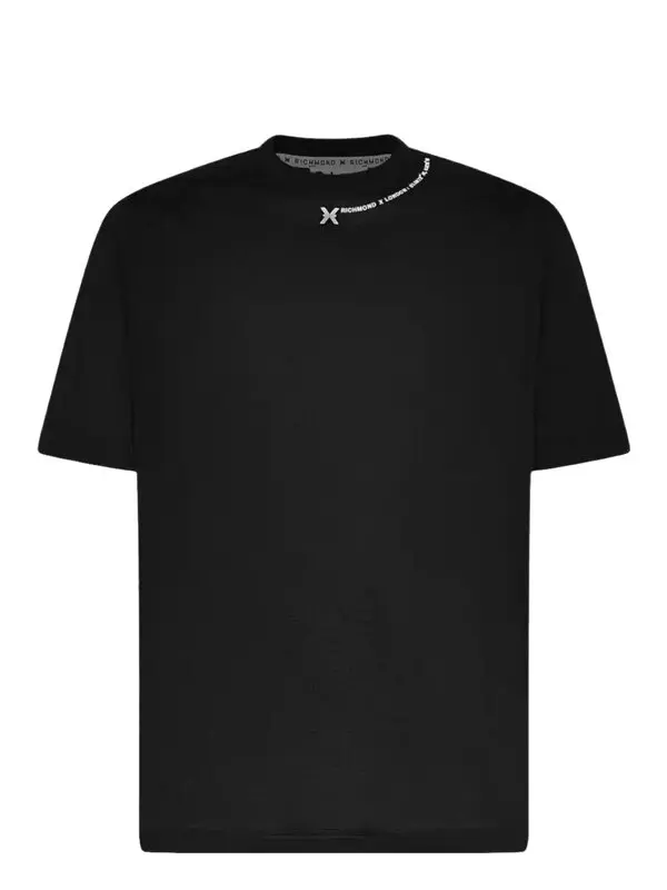 John Richmond Uomo Fyami Logo-print T-shirt - Black
