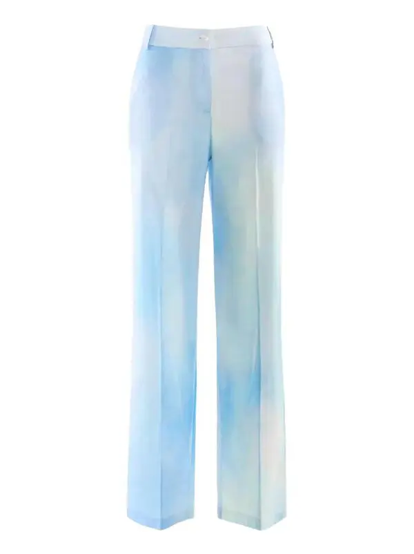 NENETTE High-waisted Gradient Effect Trousers - Blue