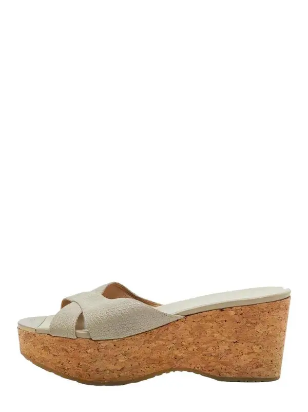 JIMMY CHOO Prima Criss-cross Sandals - Grey