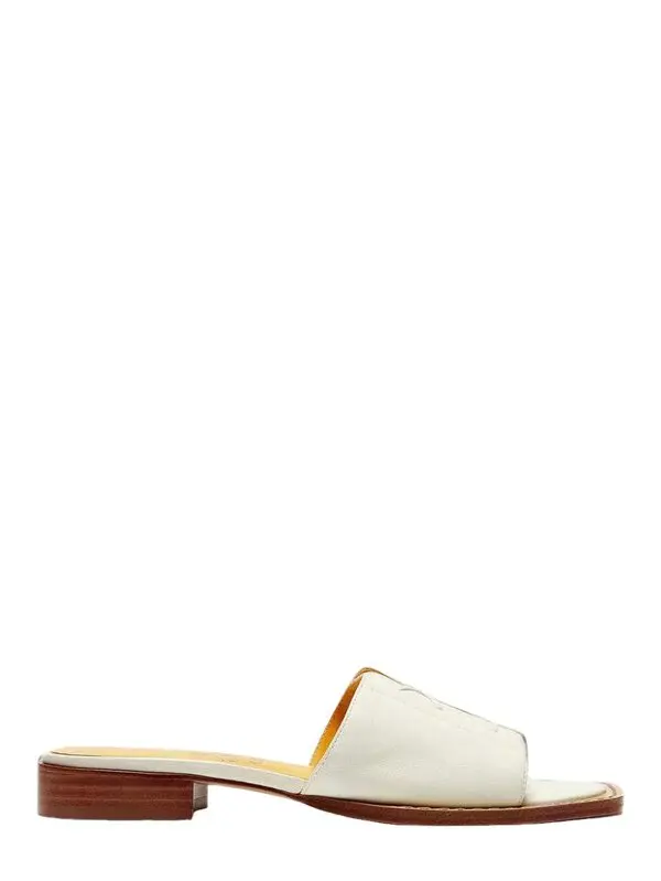 LILI CURIA Leather Lace-up Sandals - Neutrals