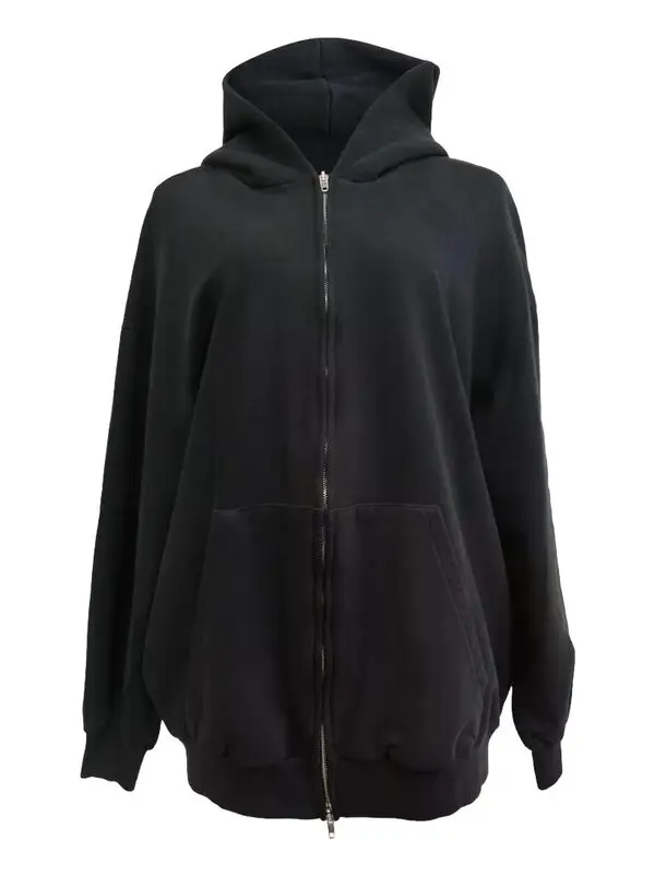 Balenciaga Zip-up Hoodie - Black