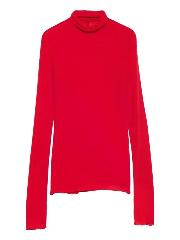 DANIELE FIESOLI Cashmere Turtleneck Knit - Red