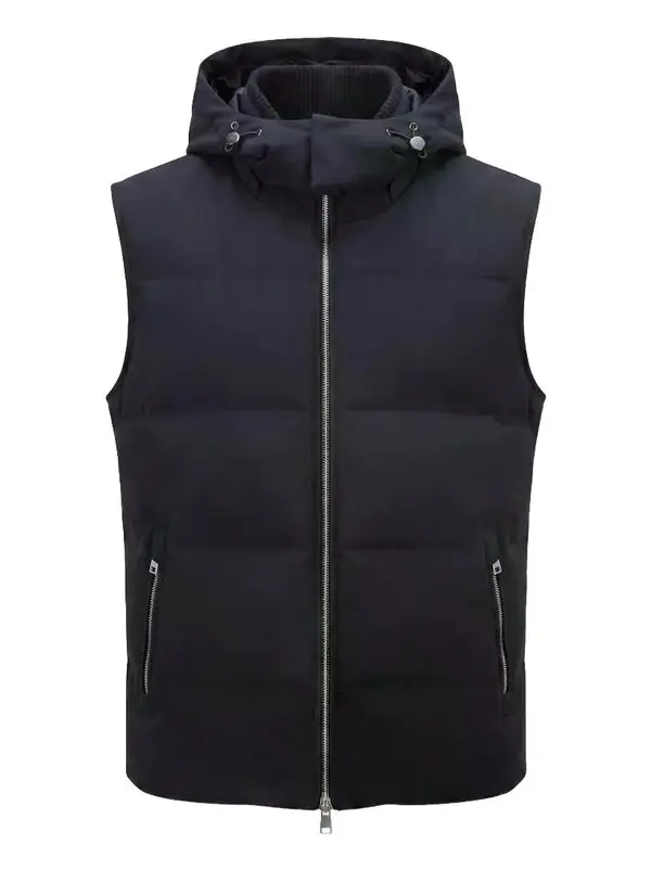 MONTECORE Hooded Quilted Gilet - Blue