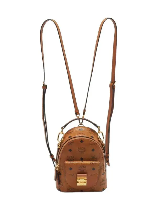 Mcm Mini Patricia Visetos Backpack - Brown