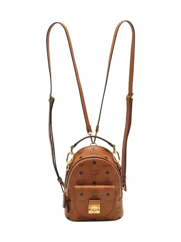 Mcm Mini Patricia Visetos Backpack - Brown