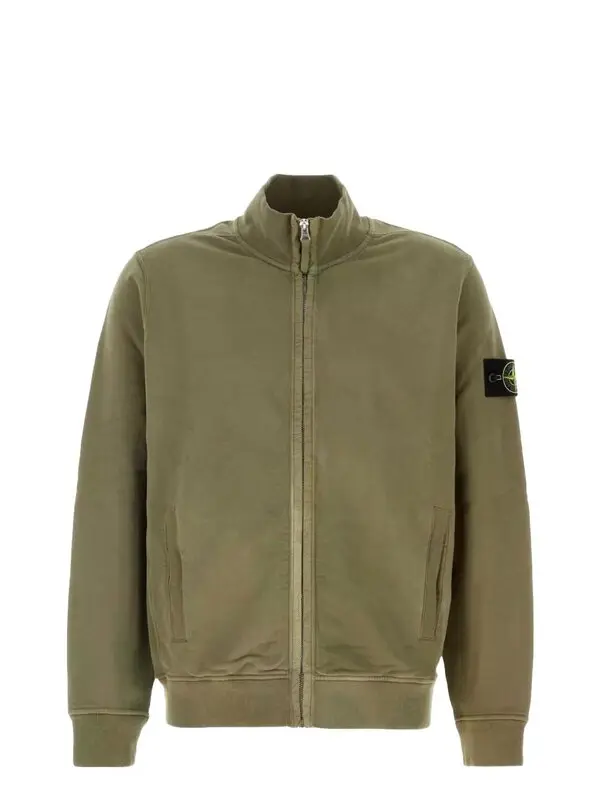Stone Island Logo-patch Sweatshirt - Green