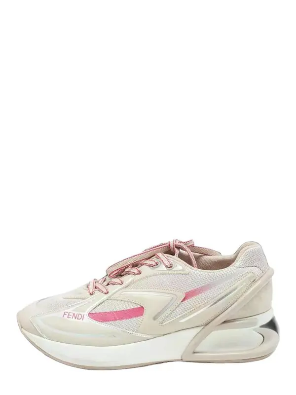 Fendi First Lace-up Sneakers - Neutrals