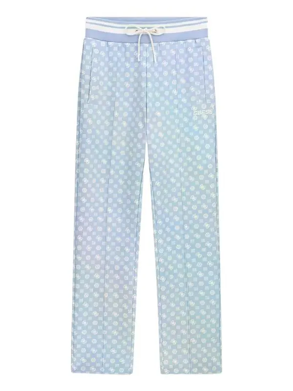 Guess Logo-print Track Pants - Blue