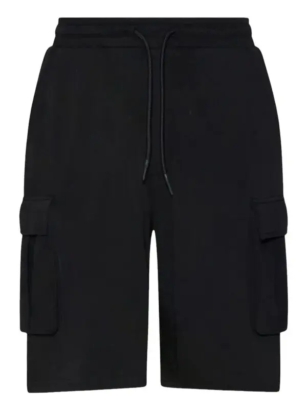 John Richmond Logo-print Cargo Shorts - Black