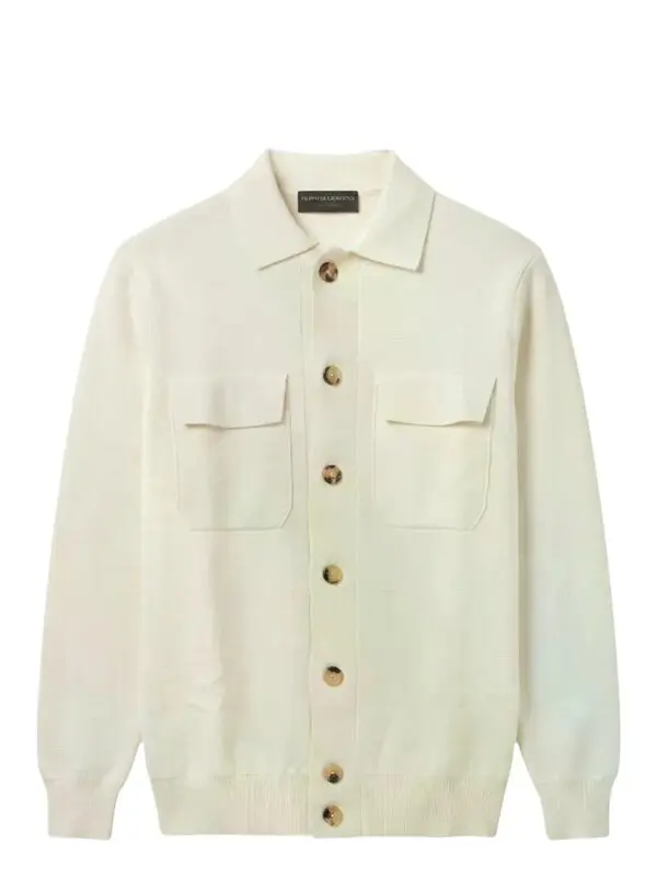 FILIPPO DE LAURENTIIS Button-fastening Cardigan - Neutrals