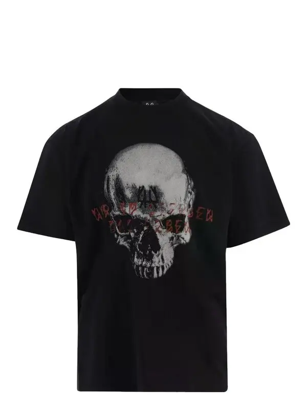 44 LABEL GROUP Sterben Skull-print T-shirt - Black
