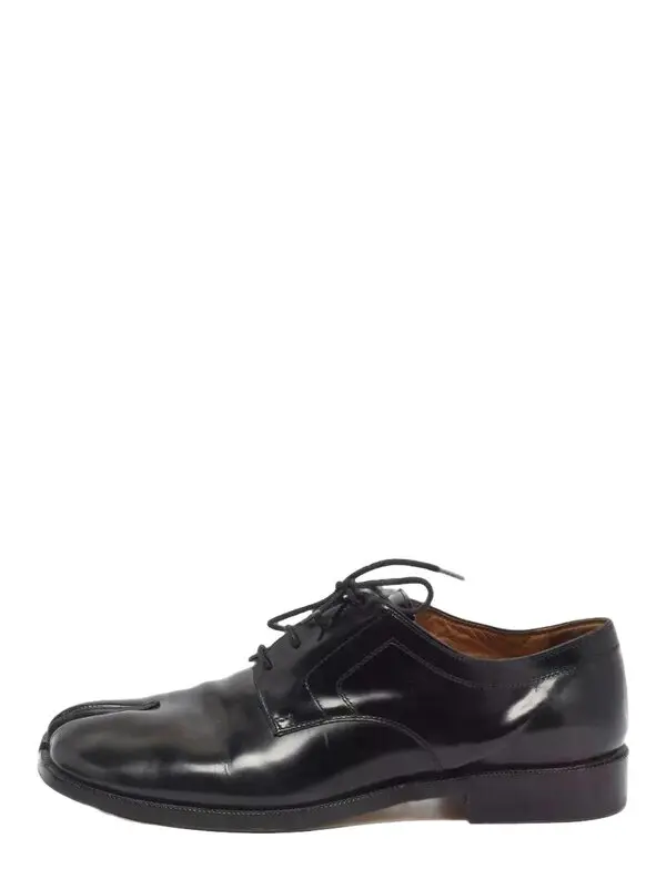 MAISON MARGIELA Leather Tabi Derby Shoes - Black