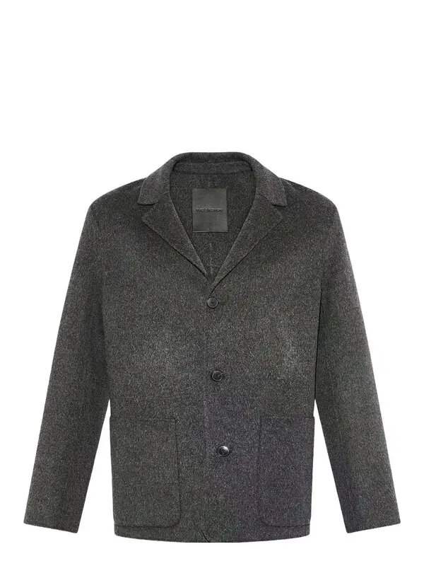 YVES SALOMON Cashmere Wool Double-sided Blazer - Grey