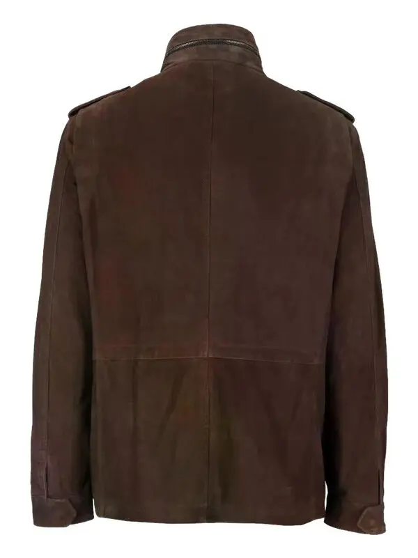 AL DUCA D’AOSTA 1902 Suede Field Jacket - Brown