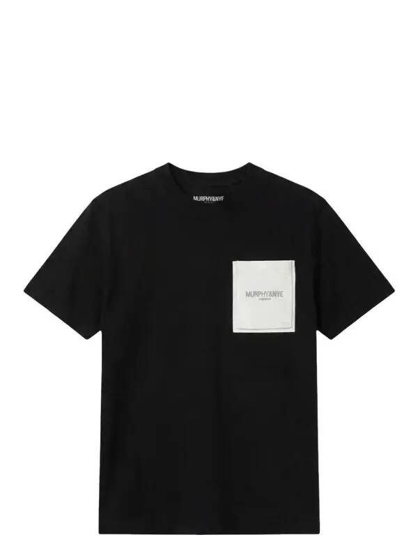 MURPHY&NYE Logo-print Patch-pocket T-shirt - Black