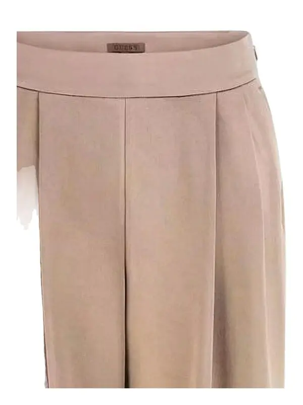 Guess Satin Wide Leg Pants - Neutrals