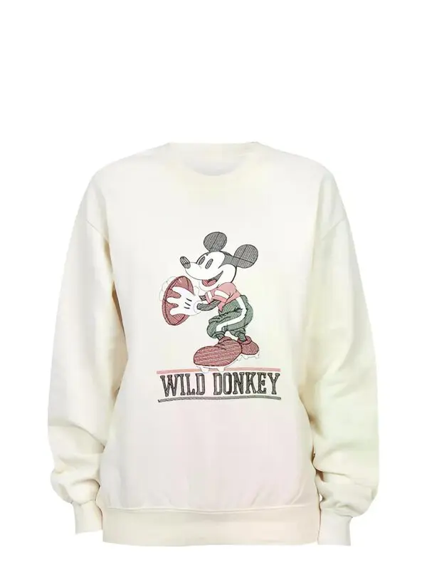 WILD DONKEY Graphic-print Sweatshirt - White