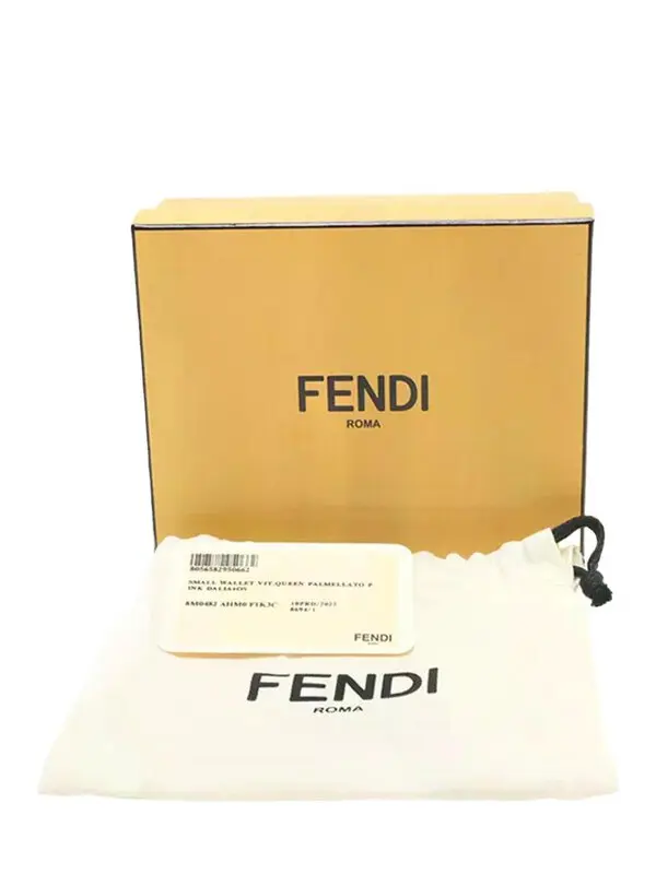 Fendi Leather Cross Body Wallet - Pink