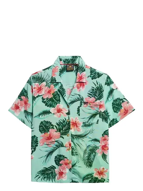 Superdry Beach Resort Floral-print Shirt - Green