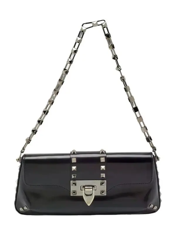 Valentino Garavani Rockstud Chain Shoulder Bag - Black