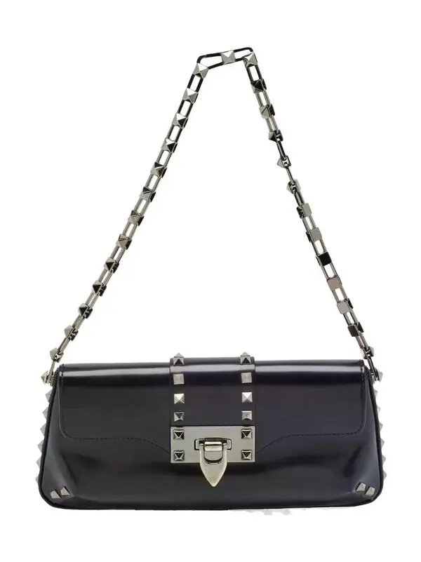 Valentino Garavani Rockstud Chain Shoulder Bag - Black