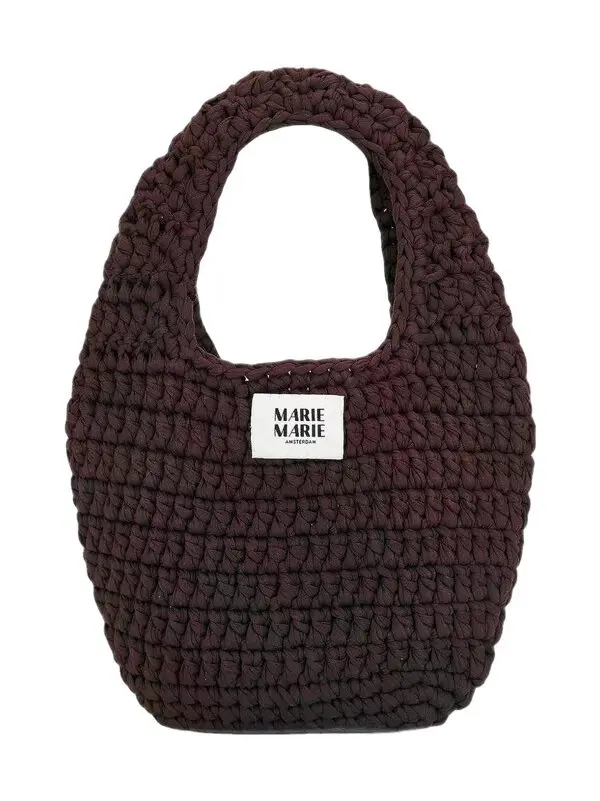 MARIE MARIE AMSTERDAM Crocheted Tote Bag - Brown