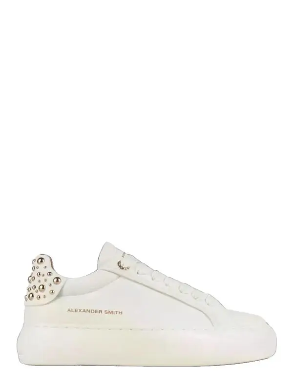 ALEXANDER SMITH Soho Stud-embellished Sneakers - White