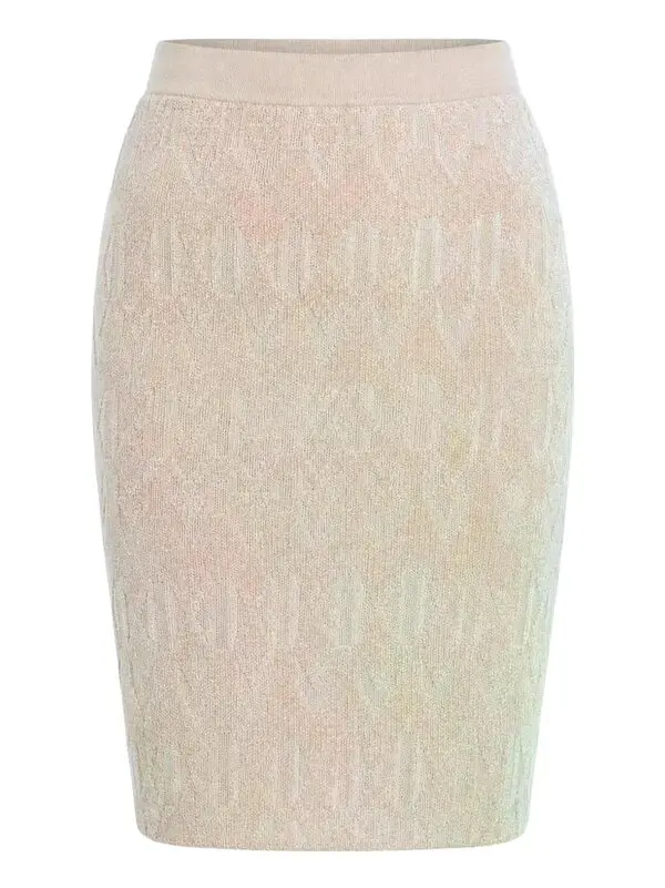 Guess Marciano Monogram Midi Skirt - Neutrals