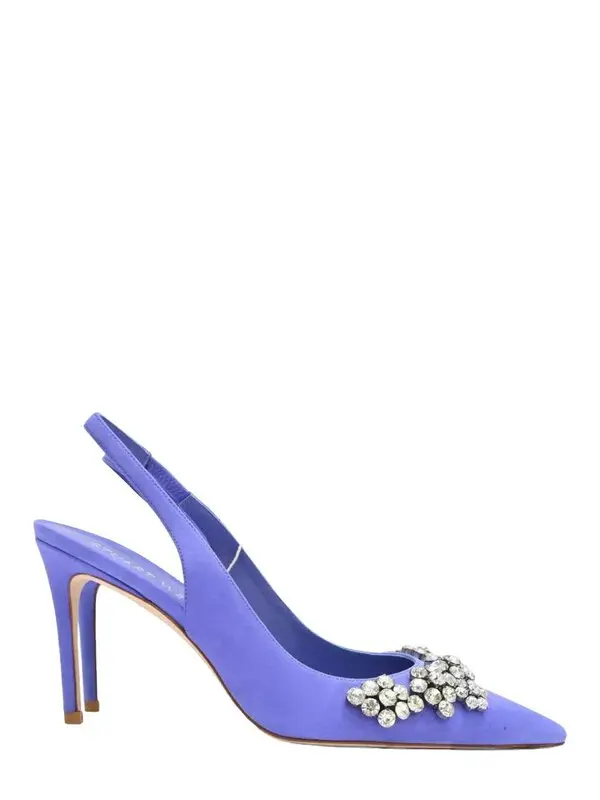 STUART WEITZMAN Crystal Fleur Slingback Pumps - Blue