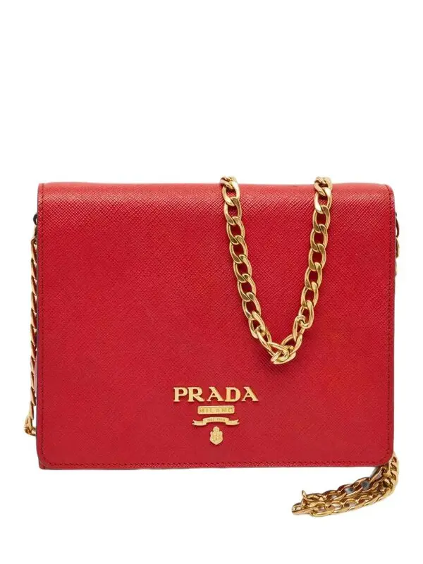 Prada Chain-strap Cross Body Mini Bag - Red