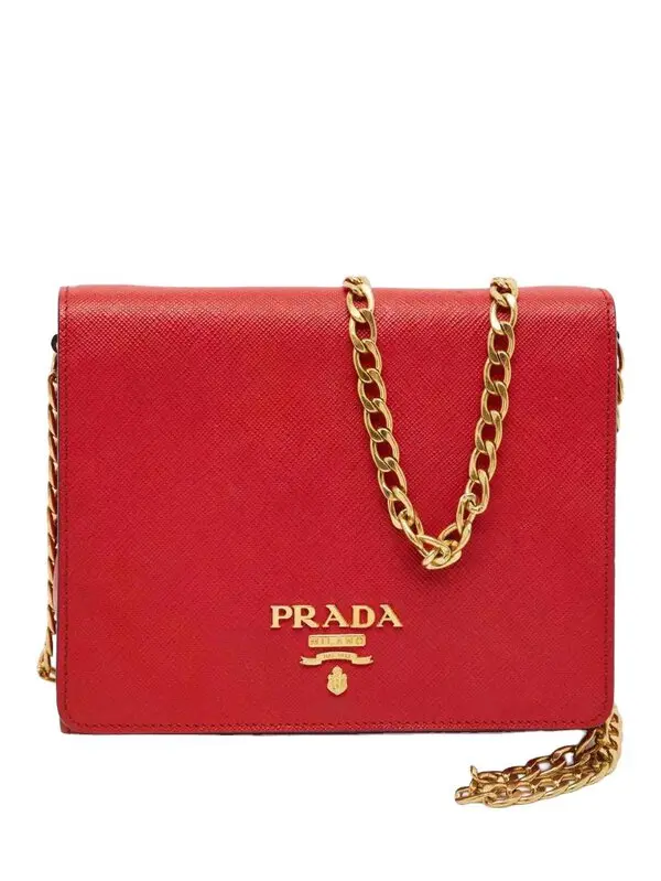 Prada Chain-strap Cross Body Mini Bag - Red