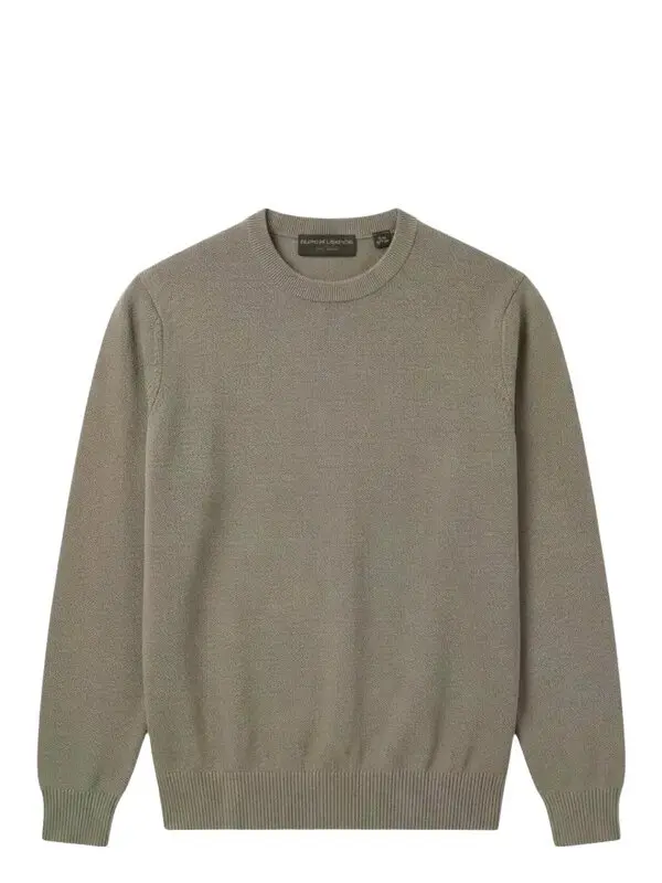 FILIPPO DE LAURENTIIS Fine-knit Cotton Pullover - Green